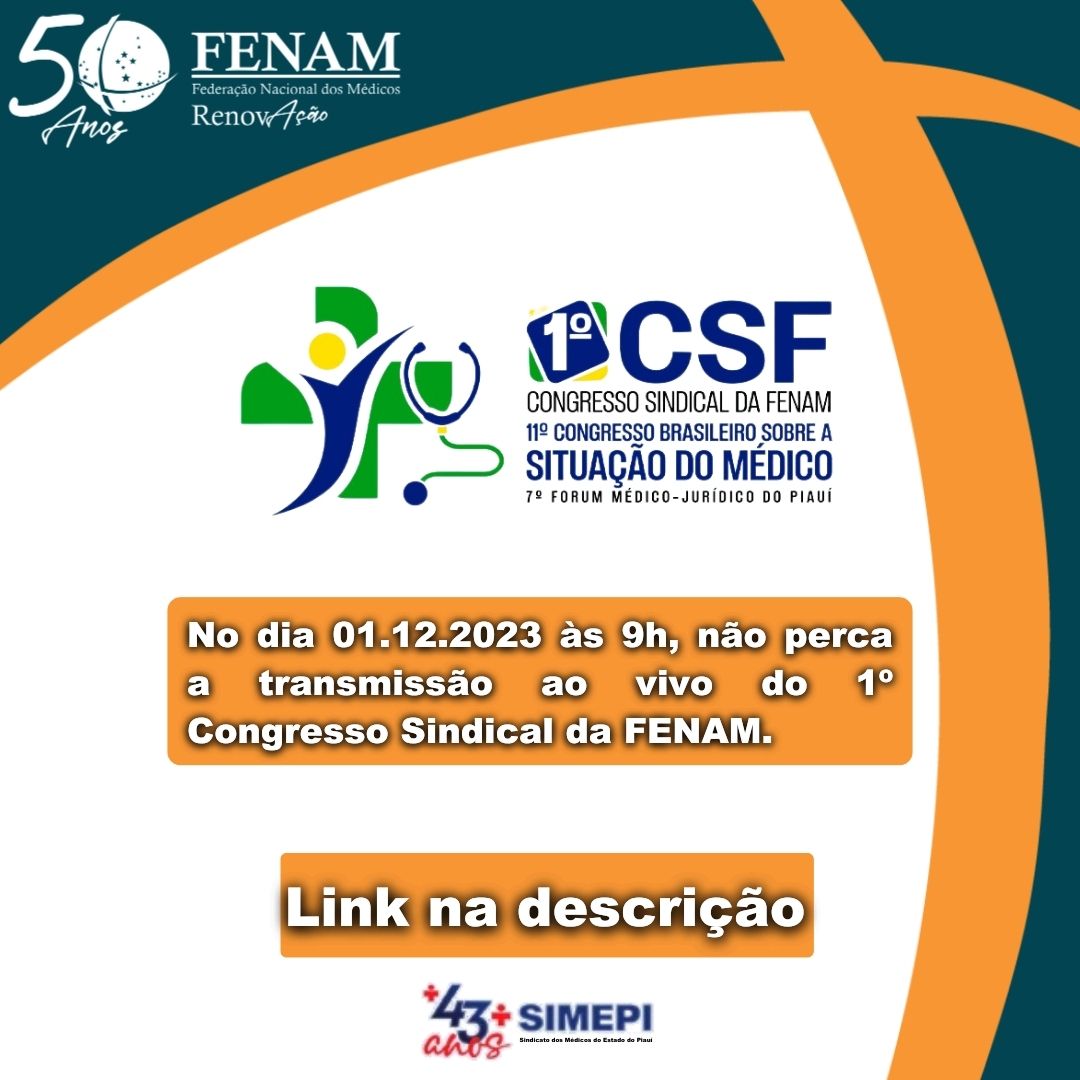 Transmissão ao vivo do 1º Congresso Sindical da FENAM - Fenam ...